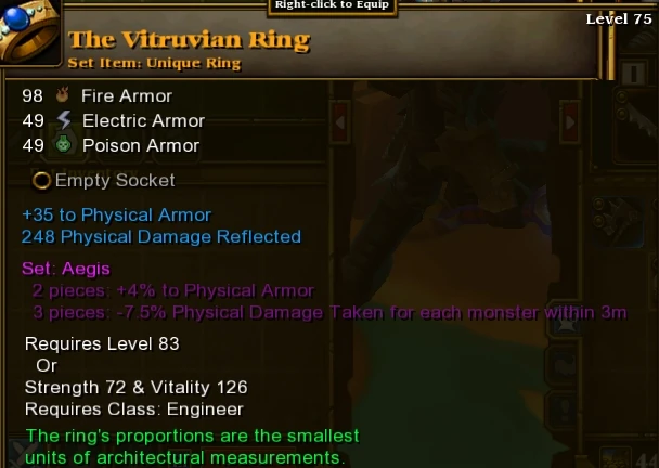 The Vitruvian Ring | Torchlight Wiki | Fandom