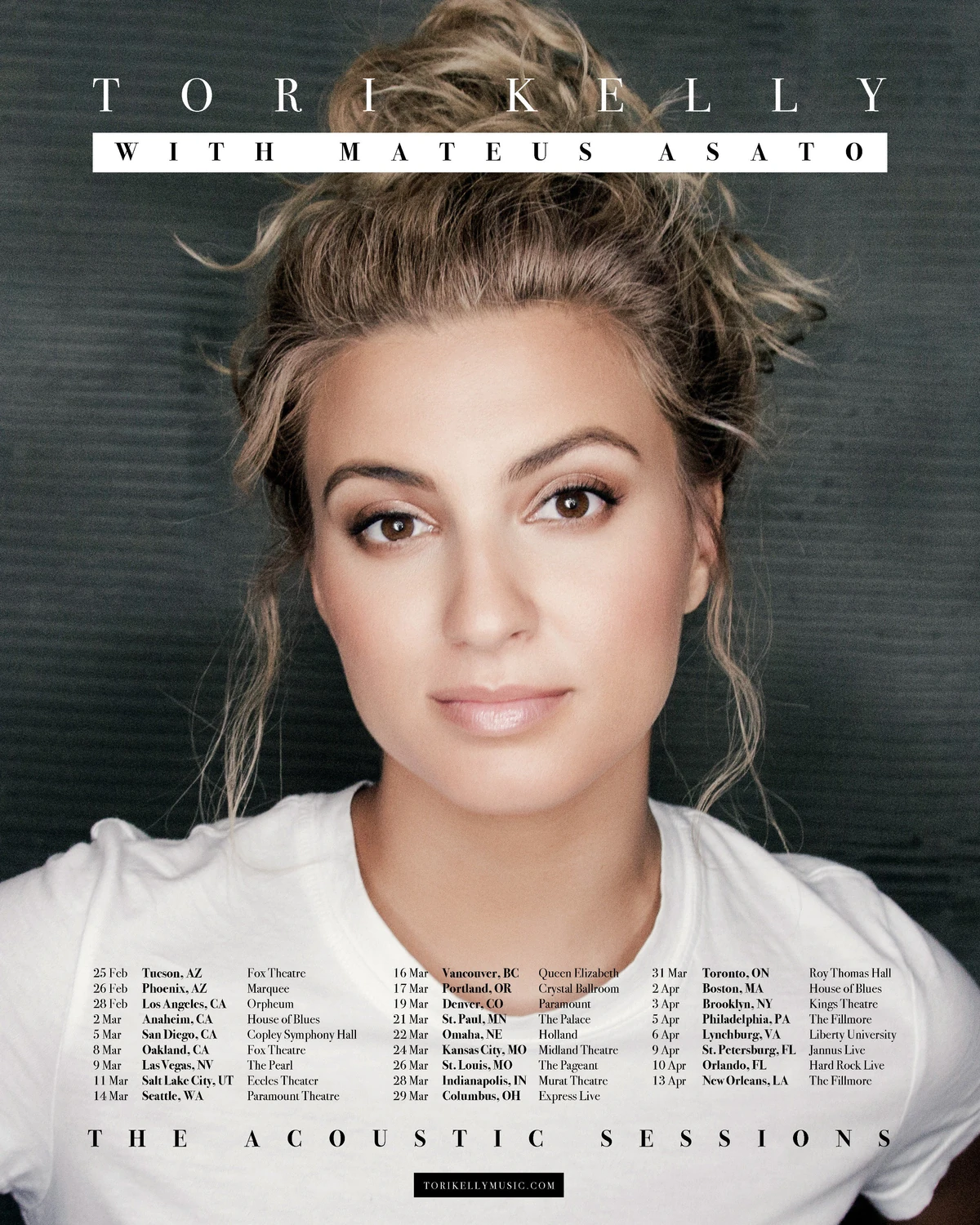 The Acoustic Sessions Tour | Tori Kelly Wikia | Fandom
