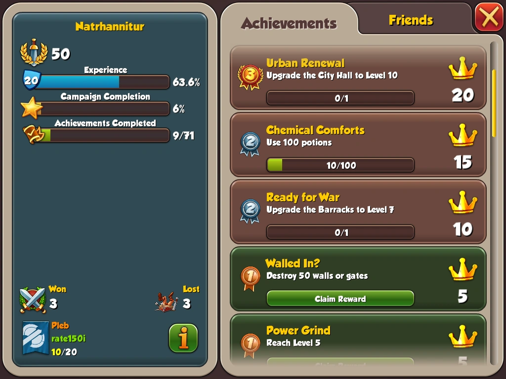 Player Profile | Total Conquest by GAMELOFT Wiki | Fandom