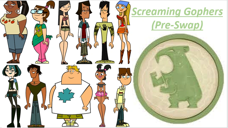 Screaming Gophers (Pre-Swap) | Total Drama Choose Your Own Roleplay Wiki | Fandom