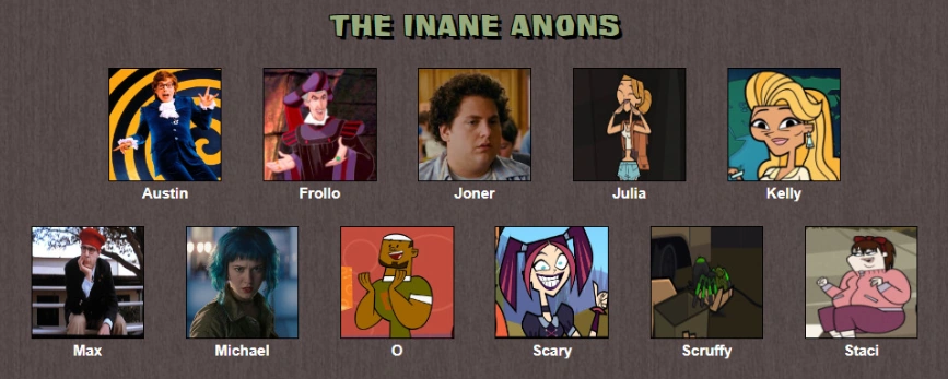 The Inane Anons | Total Takes Island Wiki | Fandom