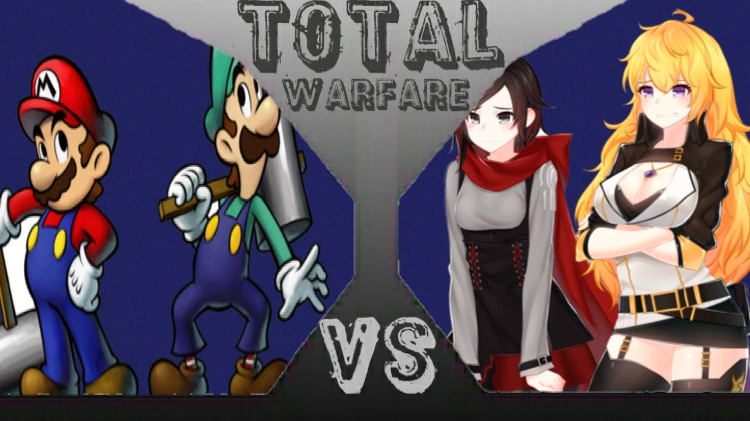 Mario and Luigi VS Ruby and Yang | Total Warfare Fanon Wikia | Fandom