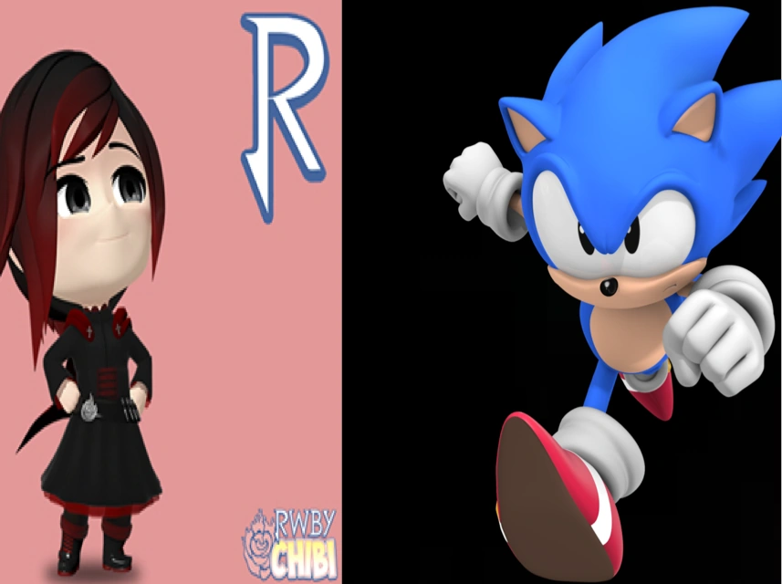 Classic Sonic VS Chibi Ruby Rose | Total Warfare Fanon Wikia | Fandom
