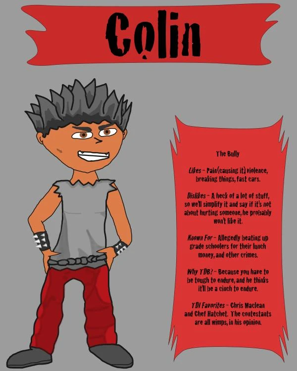 Everyone and Colin | Total Drama Comeback Wiki | Fandom