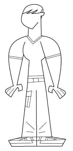 gwen total drama coloring pages