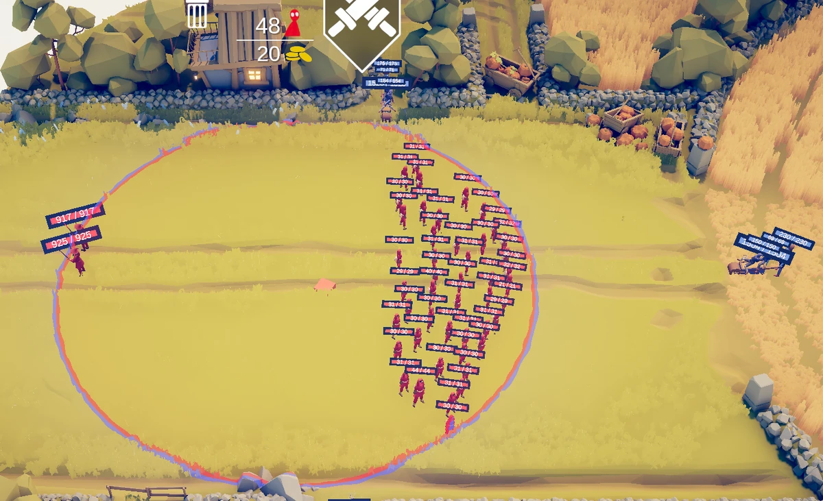 Flanking Wheelbarrows | Totally Accurate Battle Simulator Wiki | Fandom