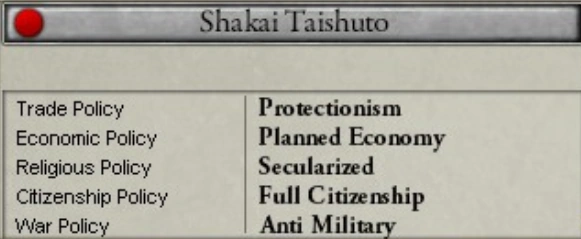 Shakai Taishuto | Historica Wiki | Fandom