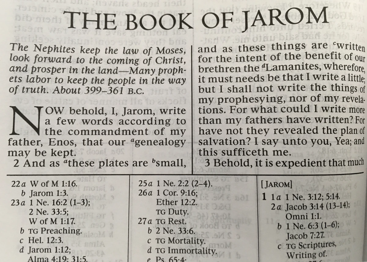 Book of Jarom | Historica Wiki | Fandom