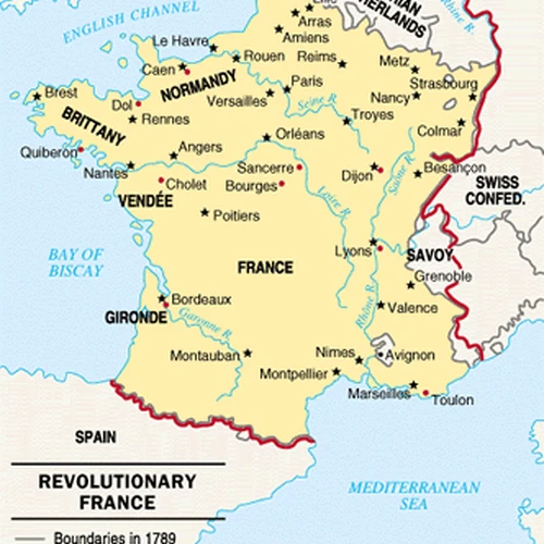 French Revolution Map 1789