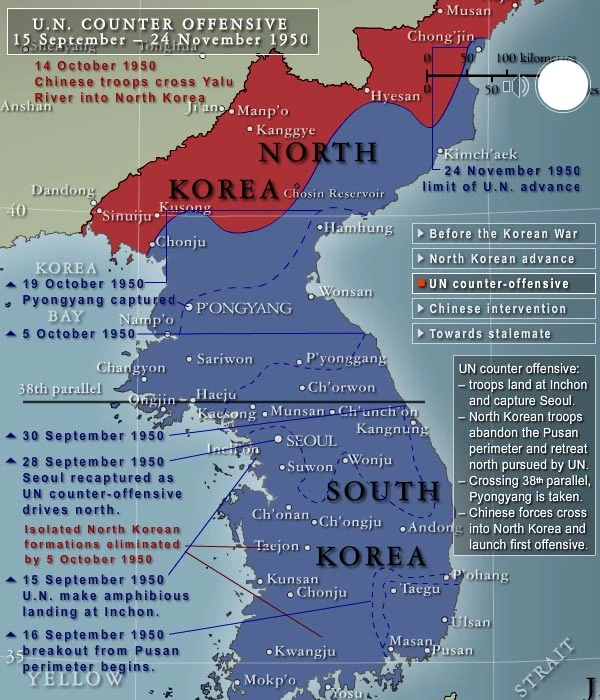 Korean War Map Animation