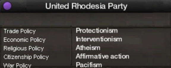 United Rhodesia Party | Historica Wiki | Fandom