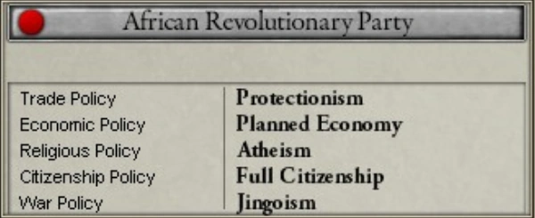 African Revolutionary Party | Historica Wiki | Fandom