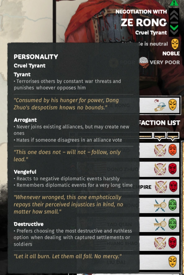 Personality (Total War: Three Kingdoms) | Total War Wiki | Fandom