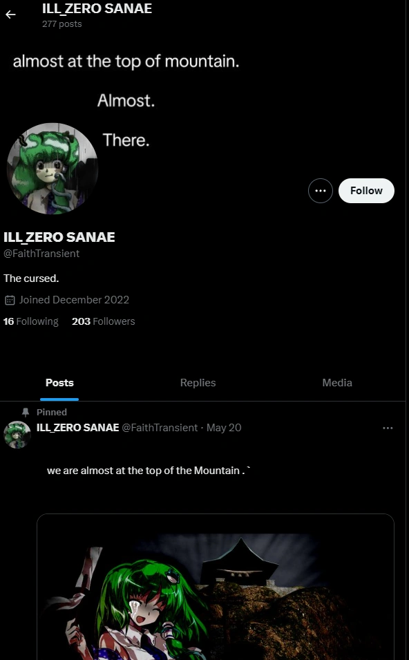 ILL ZERO SANAE | Touhorror Teahouse Wiki | Fandom