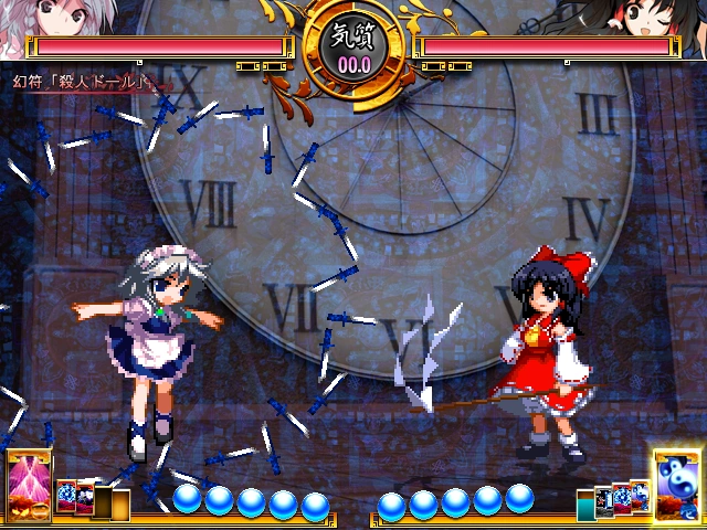 Scarlet Weather Rhapsody: Sakuya Izayoi's Player Spellcards | Touhou ...