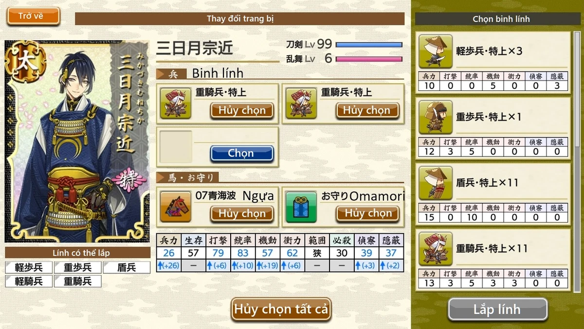 Trang bị | Wikia Touken Ranbu | Fandom