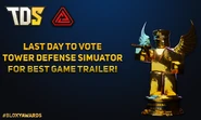 Tower Defense Simulator Award Nominations | Tower Defense Simulator ...