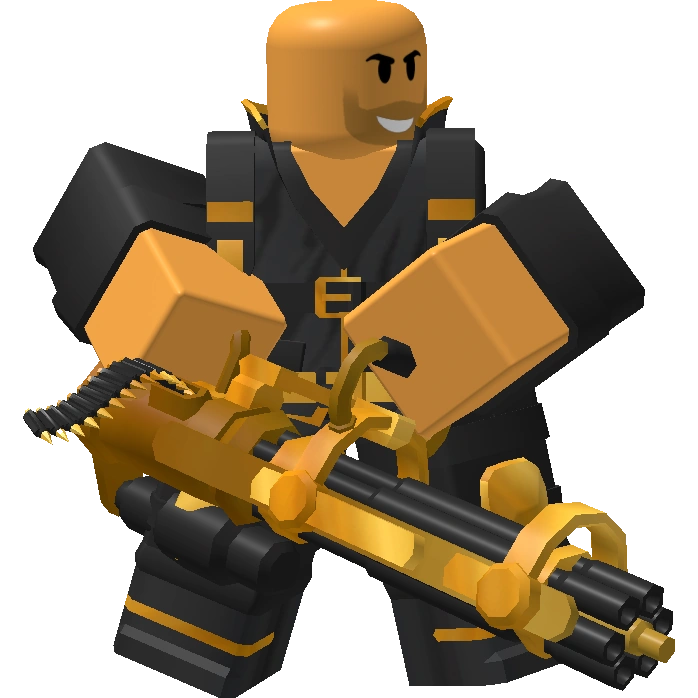 Golden Minigunner | Tower Defense Simulator Wiki | Fandom