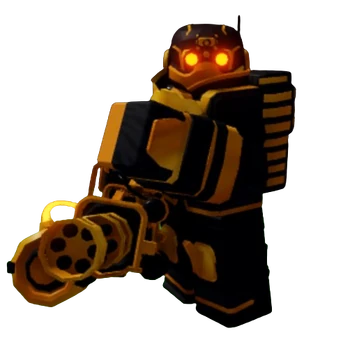 Golden Minigunner | Tower Defense Simulator Battlefield Wiki | Fandom