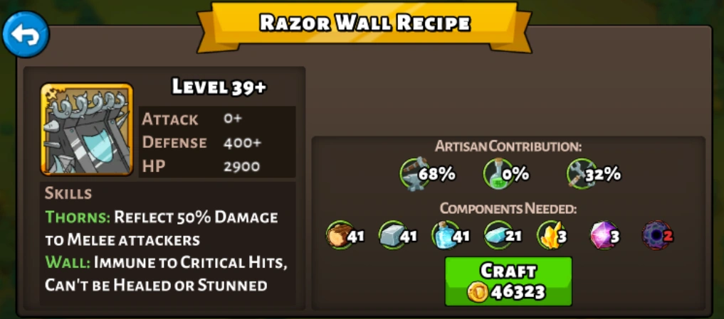 Razor Wall | Tower Keepers Wiki | Fandom