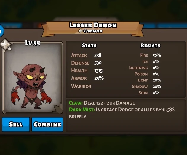 Lesser Demon | Tower Keepers Wiki | Fandom