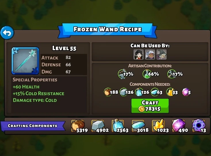 Frozen Wand | Tower Keepers Wiki | Fandom