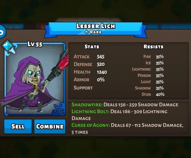 Lesser Lich | Tower Keepers Wiki | Fandom