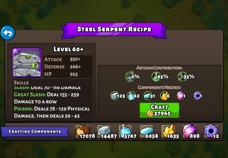 Steel Serpent | Tower Keepers Wiki | Fandom