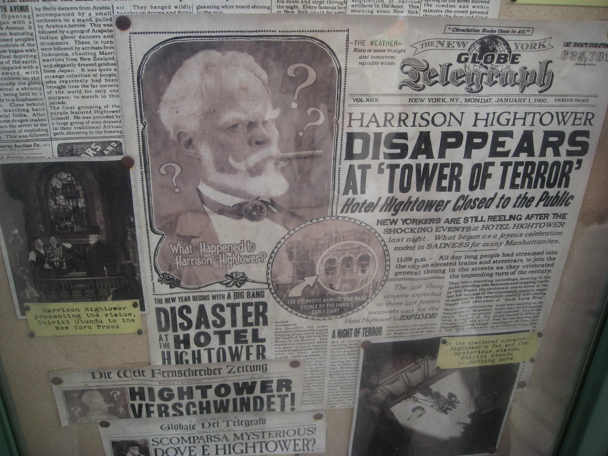 HARRISON HIGHTOWER DISAPPEARS AT TOWER OF TERROR | Tower of Terror ...