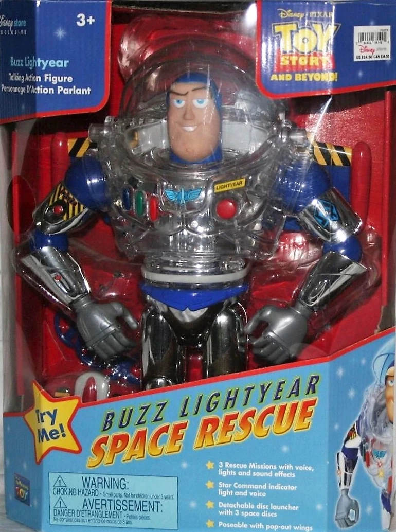 Buzz Lightyear Space Rescue Talking Acction Figure (Disney Store ...