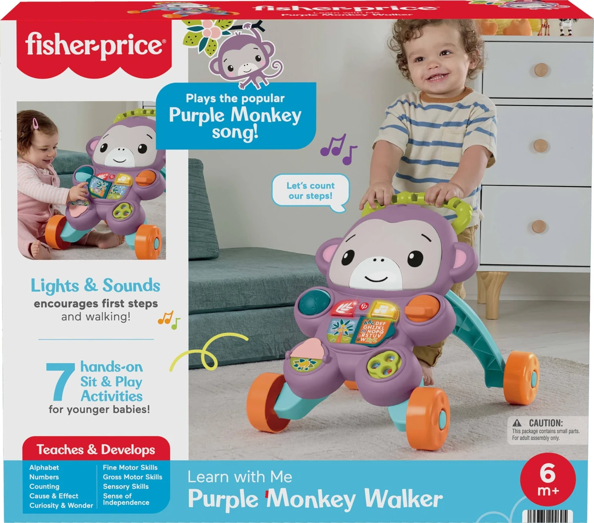 Learn With Me Purple Monkey Walker | Toys That Make Noise Wiki | Fandom
