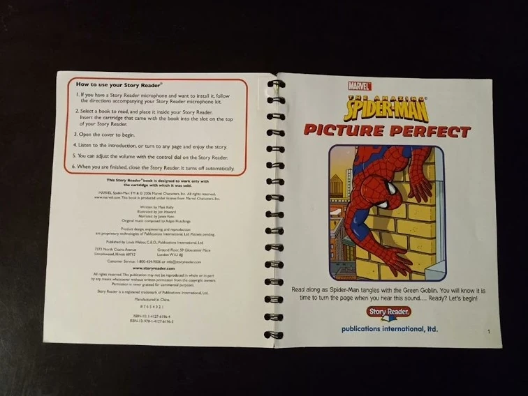 Story Reader: The Amazing Spider-Man: Picture Perfect/Gallery | Toys ...