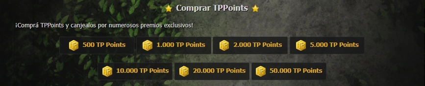 TPPoints | Tierras Perdidas | Fandom