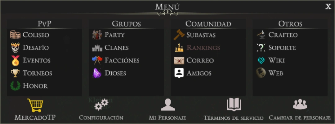 Menú de inicio | Tierras Perdidas | Fandom