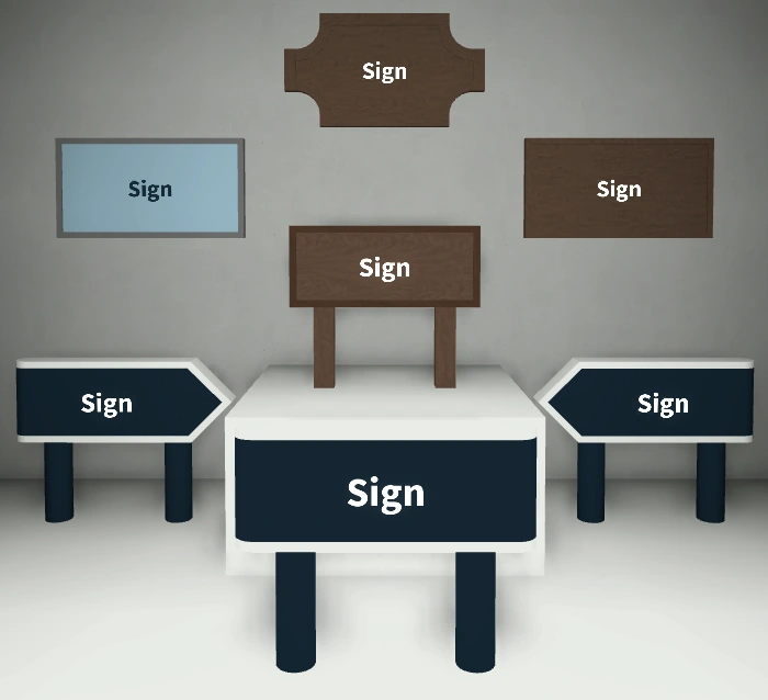 Sign | Theme Park Tycoon 2 Wikia | Fandom