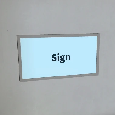 Sign/Modern, wall | Theme Park Tycoon 2 Wikia | Fandom