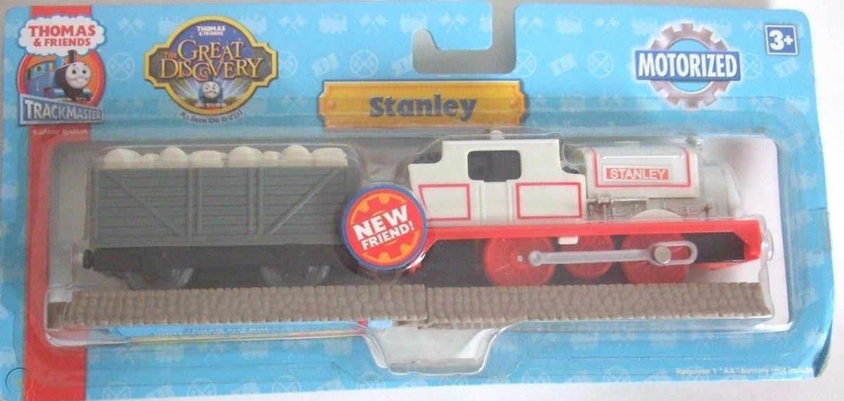 Stanley with Stone Troublesome Truck and two half straight track pieces ...