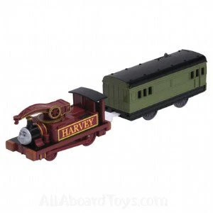 Harvey with Works Unit Coach and two half straight track pieces ...