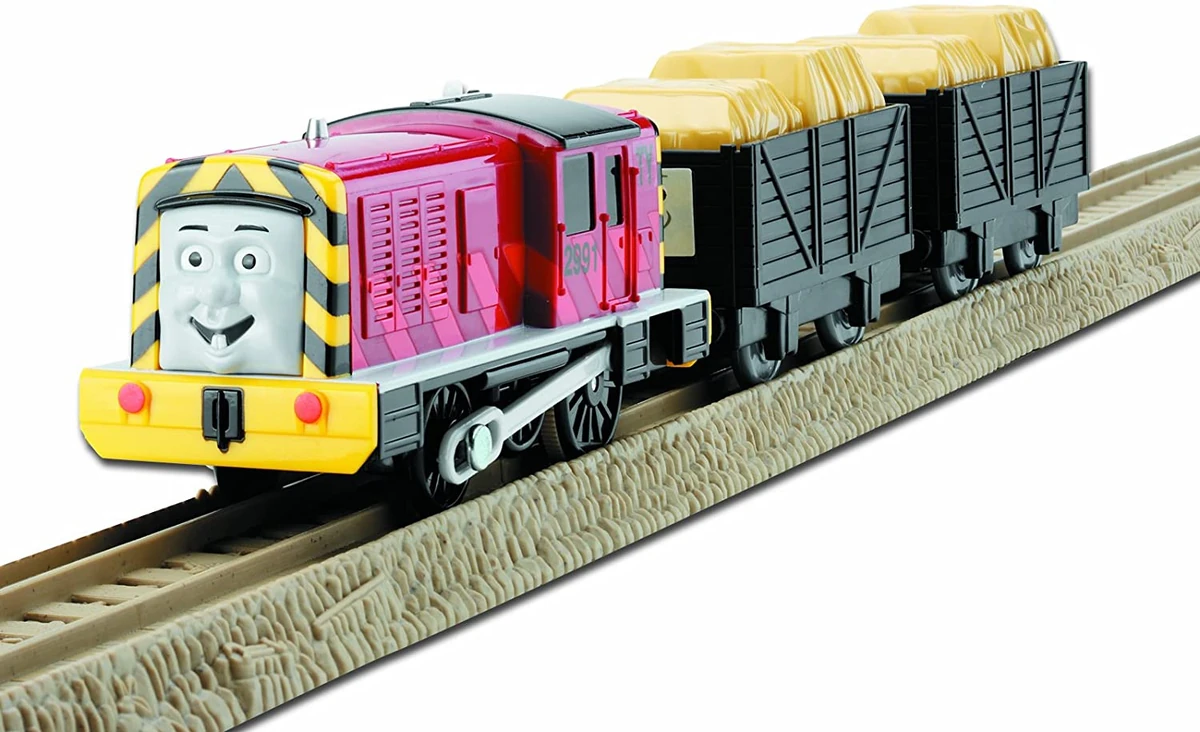 Salty with Black Troublesome Trucks with Crates | TrackMaster Wiki | Fandom