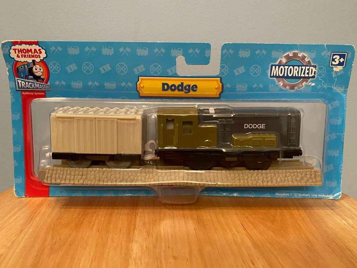 Dodge with White Van and two half straight track pieces | TrackMaster ...