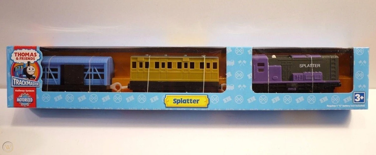 Splatter with Olive Coach and Blue Cattle Van | TrackMaster Wiki | Fandom