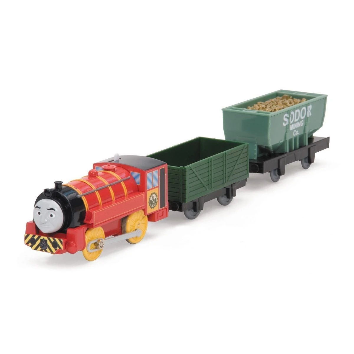 Victor with Green Truck and Sodor Mining Co. Hopper and three half ...