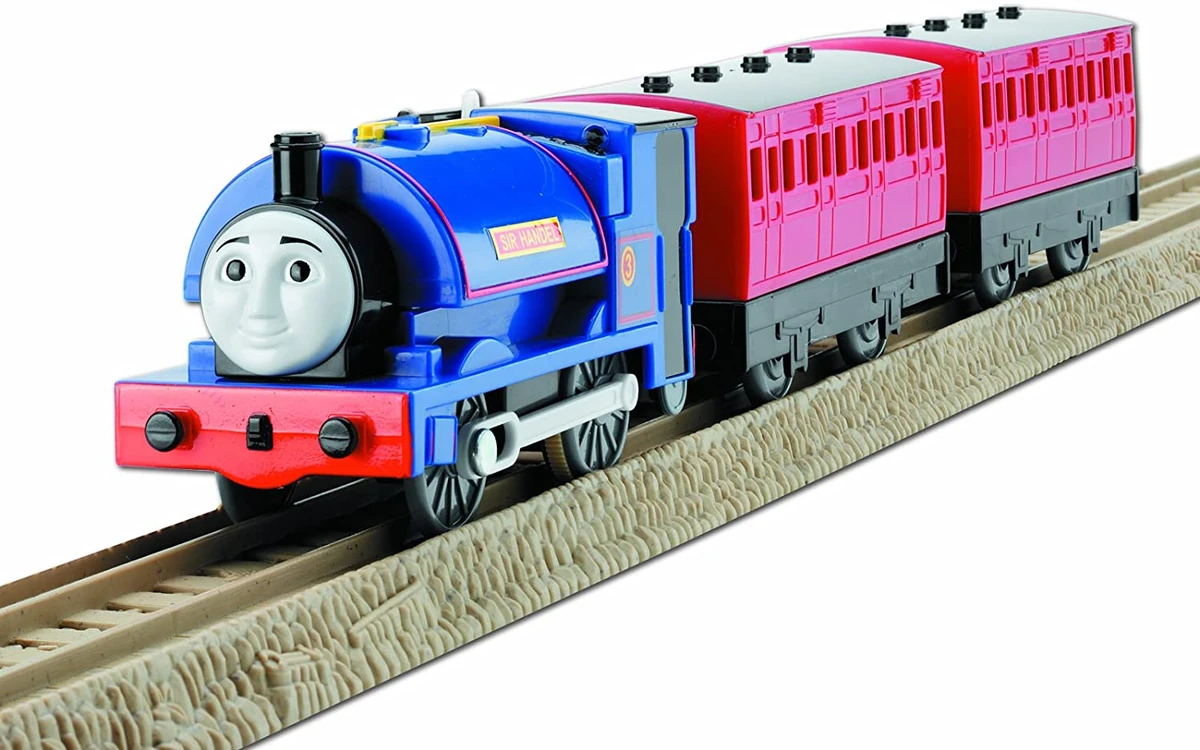 Sir Handel with Red Narrow Gauge Coaches | TrackMaster Wiki | Fandom