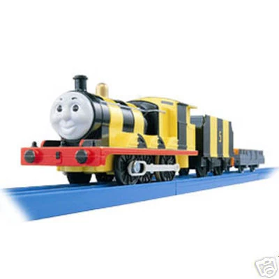 Plarail Busy Bee James with Green Flatbed | TrackMaster Wiki | Fandom
