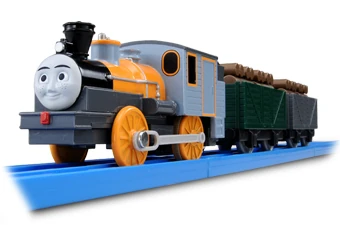 Plarail Dash with Green and Gray Trucks with Logs | TrackMaster Wiki ...