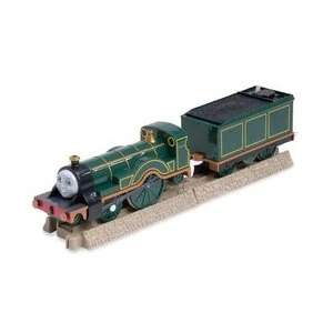 Emily with two half straight track pieces | TrackMaster Wiki | Fandom
