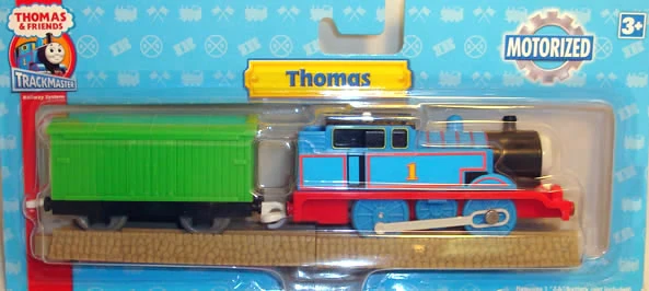 Thomas with Green Van and two half straight track pieces | TrackMaster ...