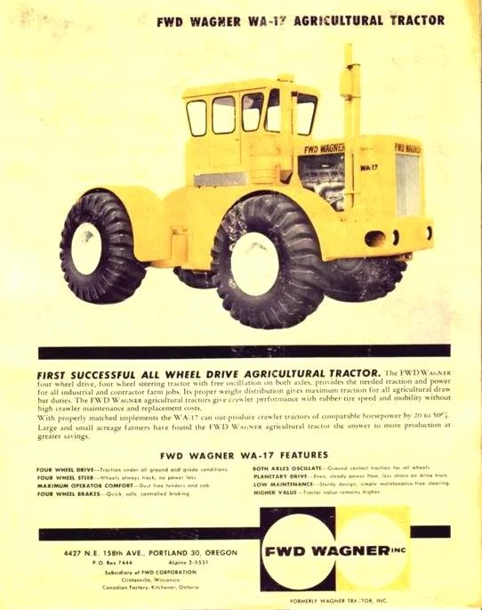 FWD Wagner WA-17 | Tractor & Construction Plant Wiki | Fandom