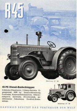 Hanomag R45 | Tractor & Construction Plant Wiki | Fandom