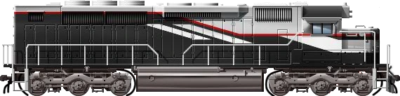 SDP40 Monochrome | TrainStation Wiki | Fandom